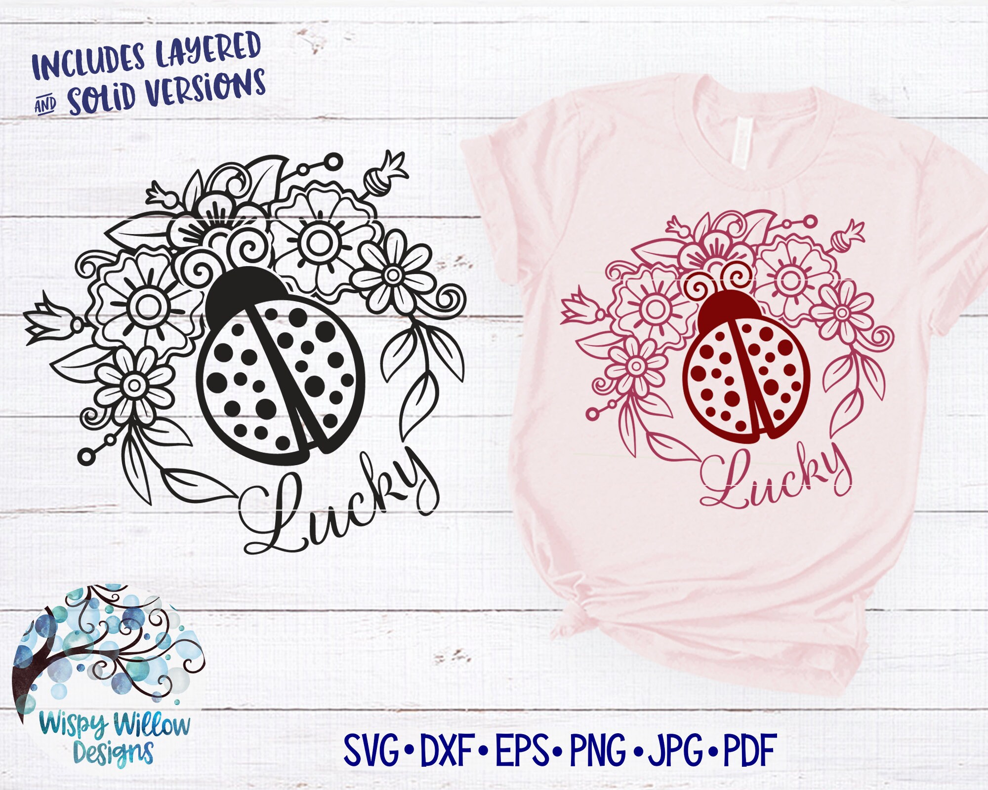 Lucky Ladybug Mandala SVG for Cricut, Ladybug and Flower Mandala, Png ...