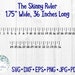 Skinny Ruler SVG, DXF, Png, PDF, 36 Inch Ruler Measurement, Desk Ruler ...