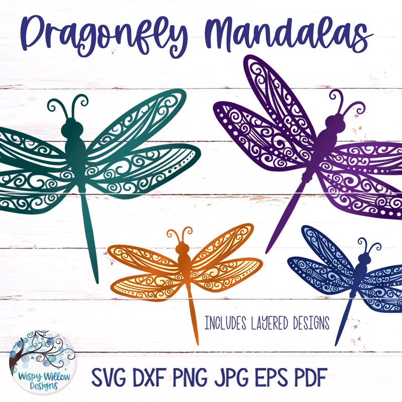 Dragonfly Svg - Etsy