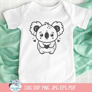 Koala SVG for Cricut, Baby Koala Bear, Valentine's Day, Kid's Animal ...