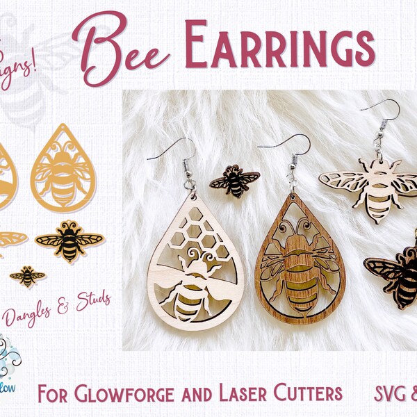 Stud Earrings Svg - Etsy