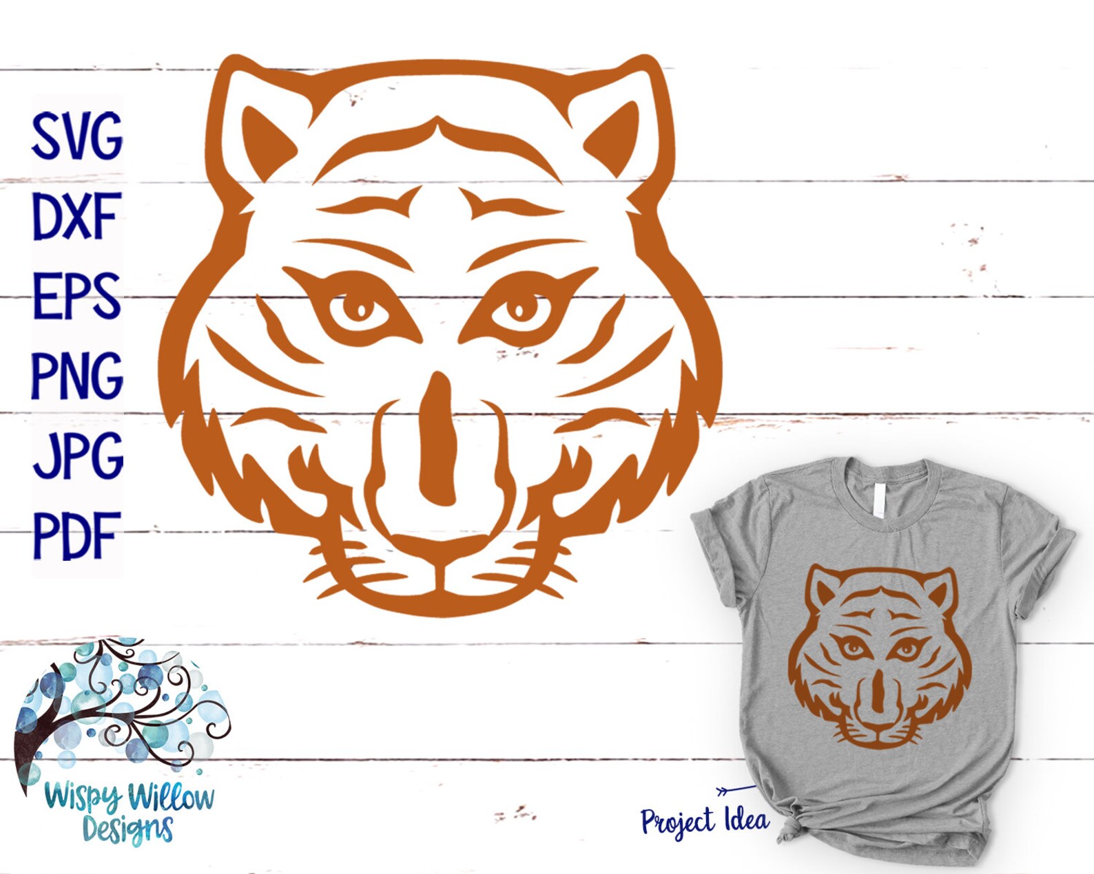 Tiger Face SVG DXF Png Eps Jpg Tiger SVG Tiger Head Svg - Etsy