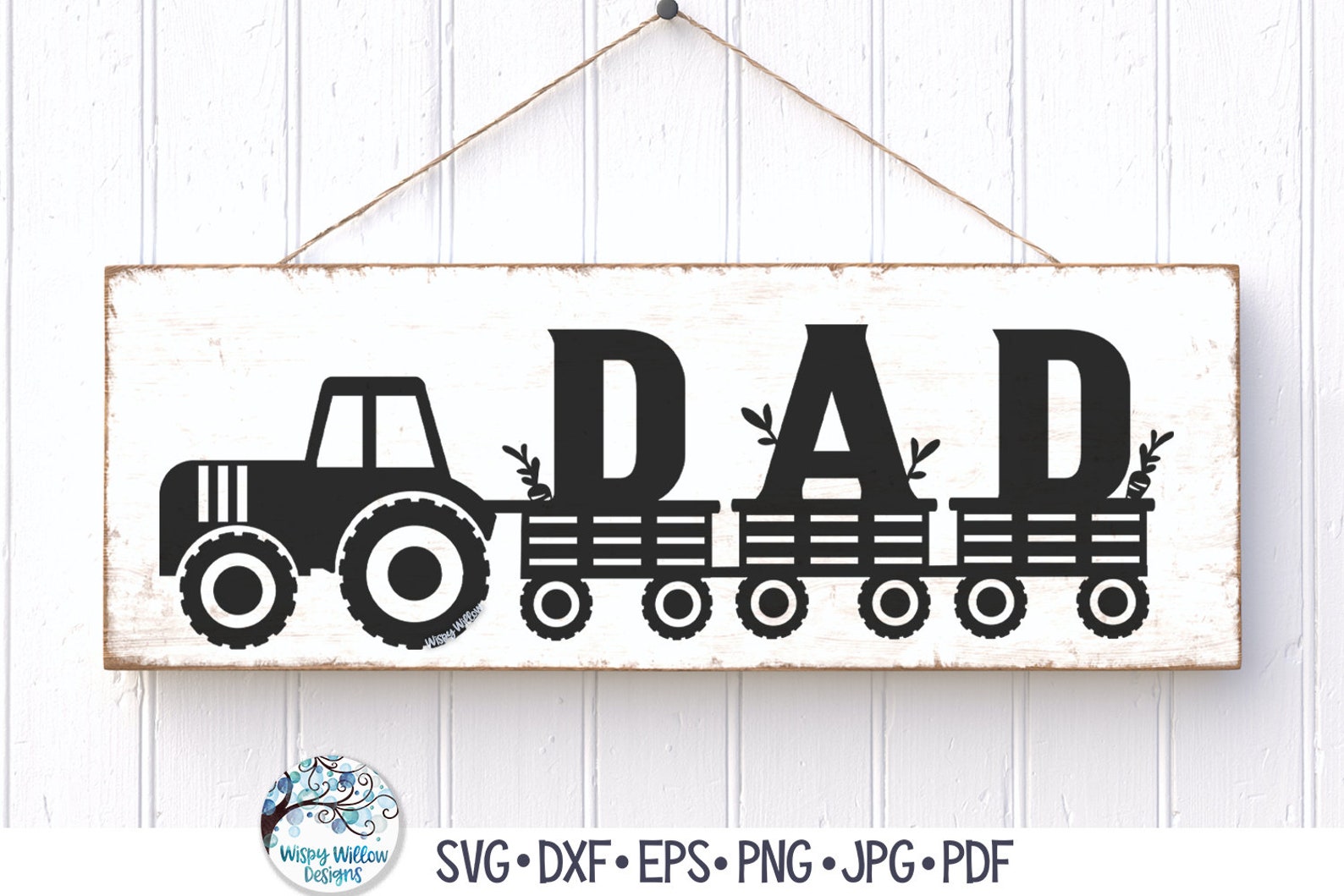 Tractor Dad SVG Father's Day Gift Farming Dad Sign Dad | Etsy
