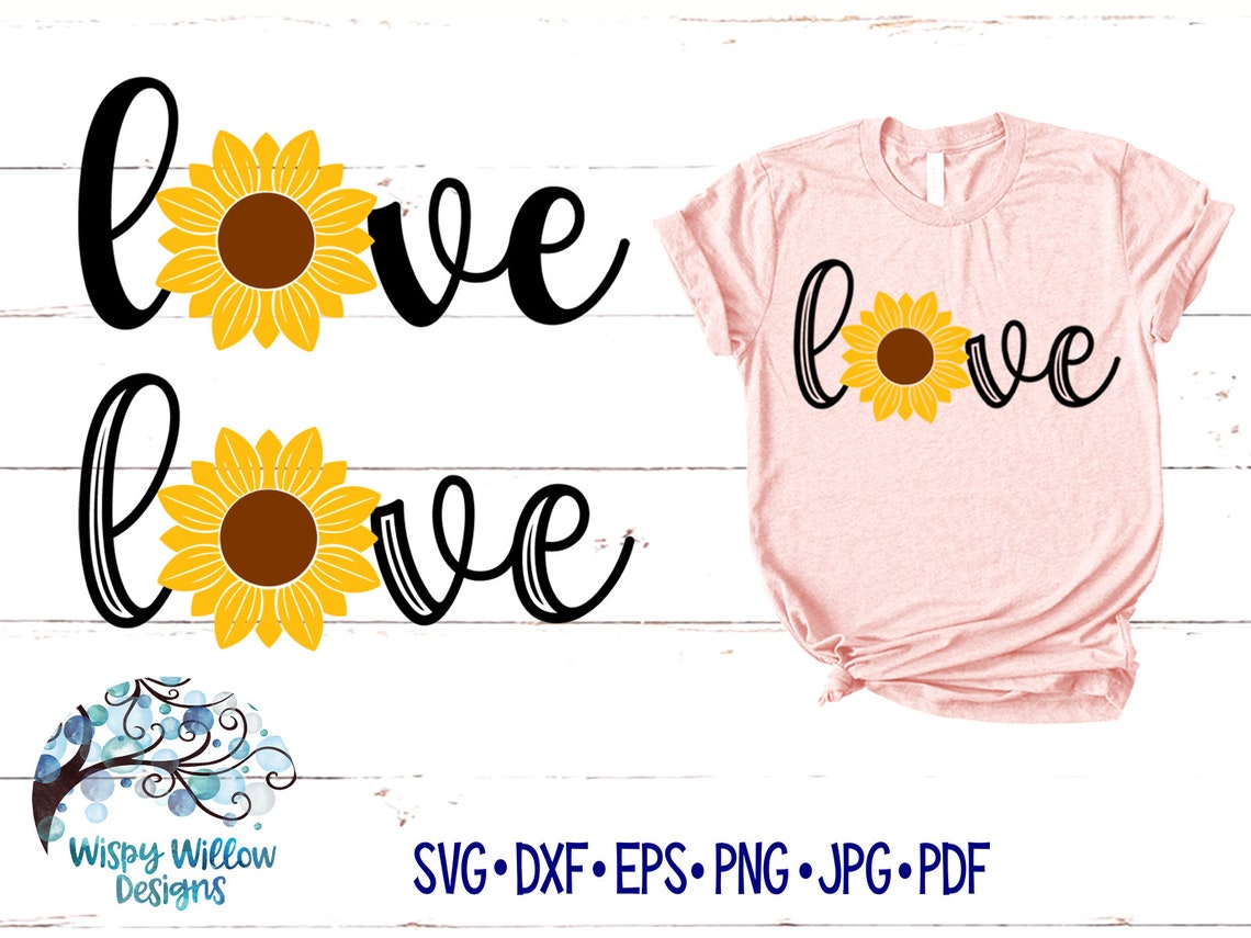 Love Sunflower SVG Set Sunflower Sign SVG Fall Svg - Etsy