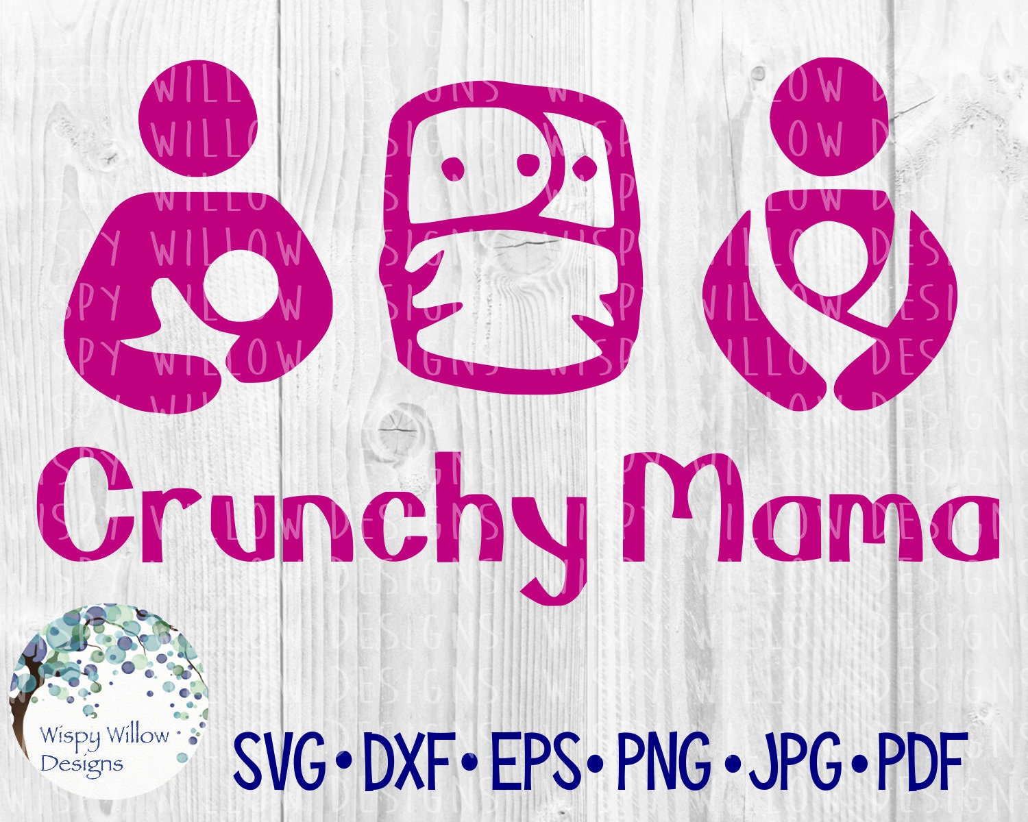 Crunchy Mama SVG DXF jpg png eps Breastfeeding Cloth | Etsy
