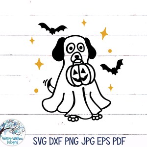 Halloween Dog SVG Bundle for Cricut, Ghost Dog, Trick or Treat Pets ...