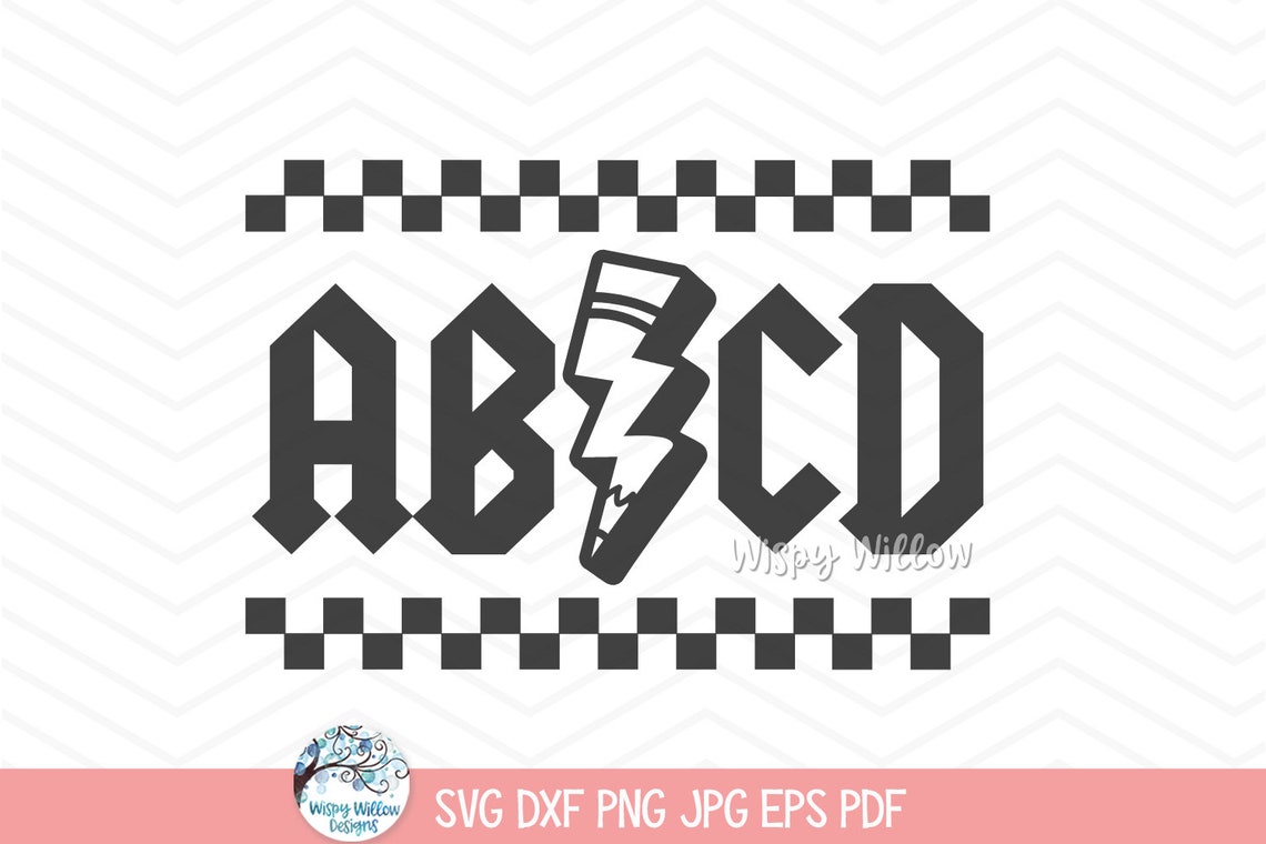 ABCD SVG for Cricut, Rock N Roll School Tshirt Design PNG, Teacher ...