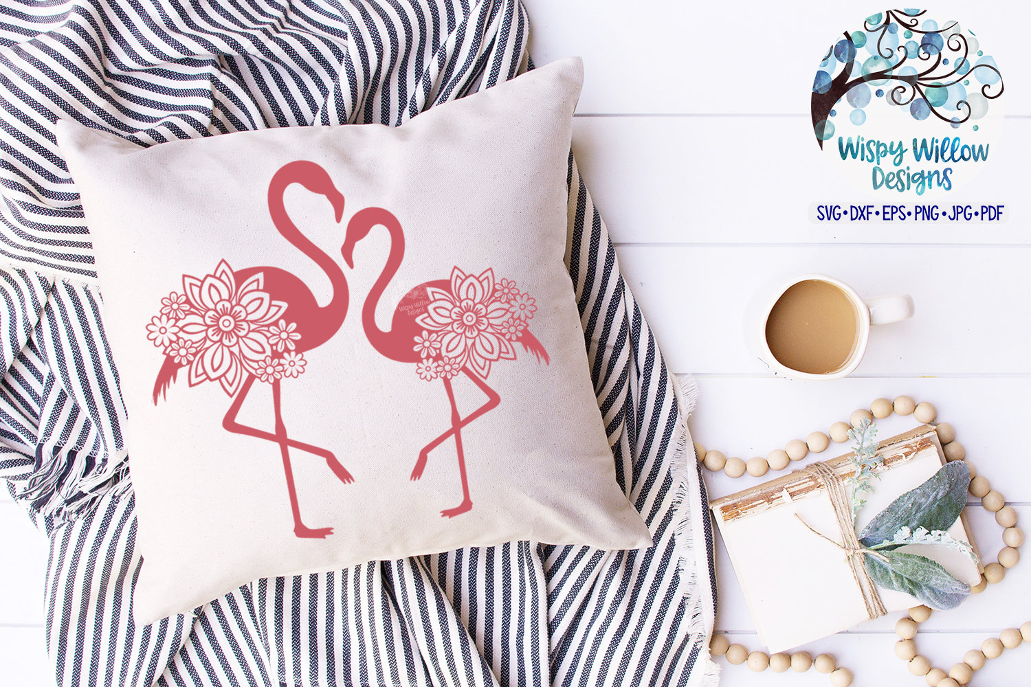 Flamingo SVG for Cricut, Flamingo Mandala, Two Flamingos With Flowers ...