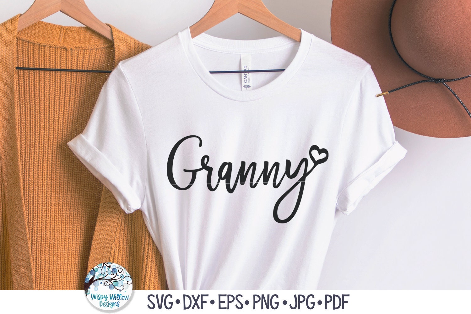Granny SVG for Cricut, Grandmother Shirt Design, Cursive Granny With ...