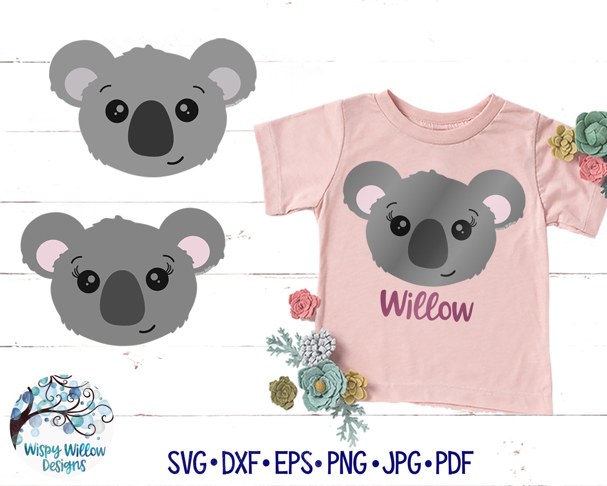 Koala Face SVG, Koala Svg, Girl Koala Face SVG, Boy Koala Svg, Cricut ...