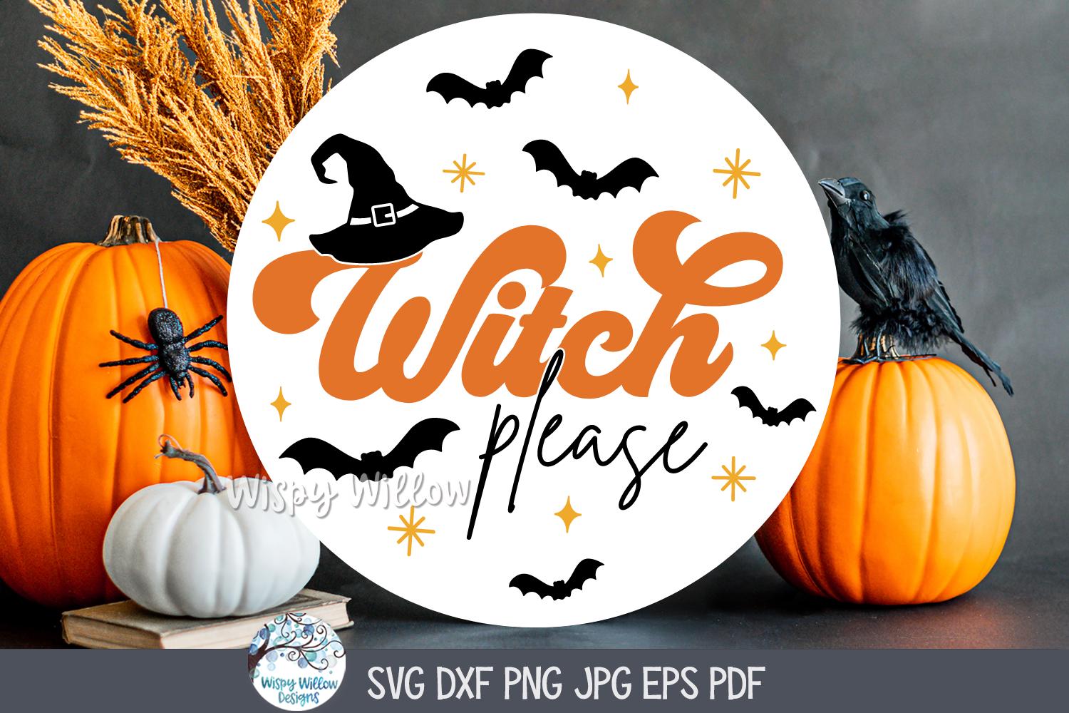 Round Fall Signs SVG Bundle for Cricut, Trendy Halloween Welcome Sign ...