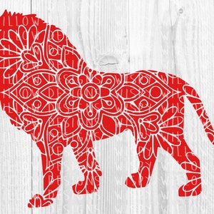 Safari Animal Mandala SVG Bundle, DXF, Lion, Elephant, Giraffe, Africa ...