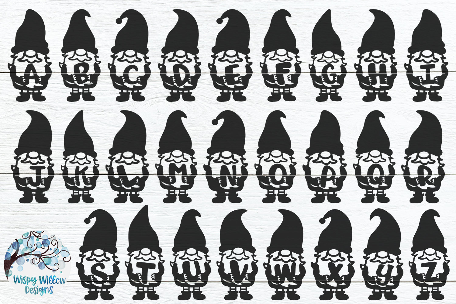 Mega Gnome SVG Bundle Gnome Letters SVG Gnome Alphabet SVG | Etsy