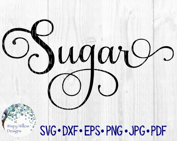 Sugar SVG DXF Jpg Png Eps Png Kitchen Cooking Pantry - Etsy