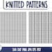 Knitted Pattern SVG Bundle, Knitting Yarn Texture PNG, Cable Stitch ...