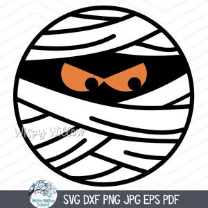 Halloween Mummy SVG for Cricut, Spooky Round Fall Welcome Sign PNG ...