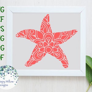 Nautical Mandala SVG Bundle, Mermaid, Whale, Turtle, Starfish, Octopus ...