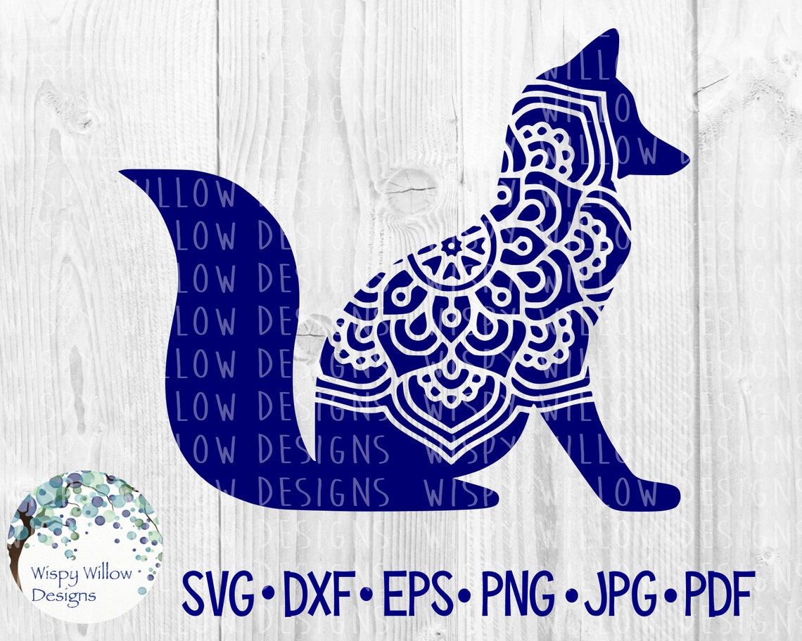 Fox Mandala SVG, Fox SVG, Mandala Fox, Mandala Animal Svg, Animal ...