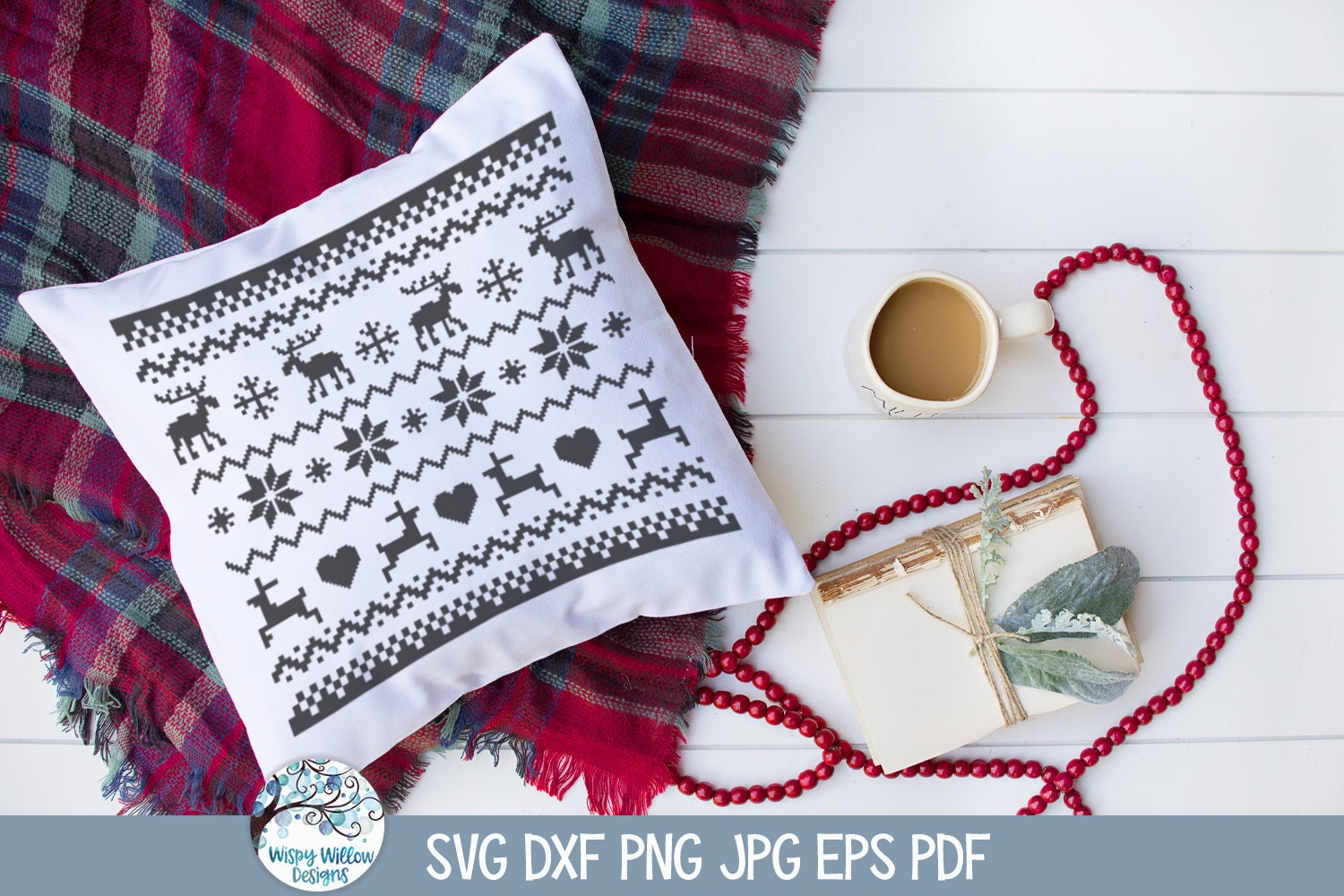 Ugly Sweater Pattern SVG for Cricut, Sweater Knit Pattern PNG ...