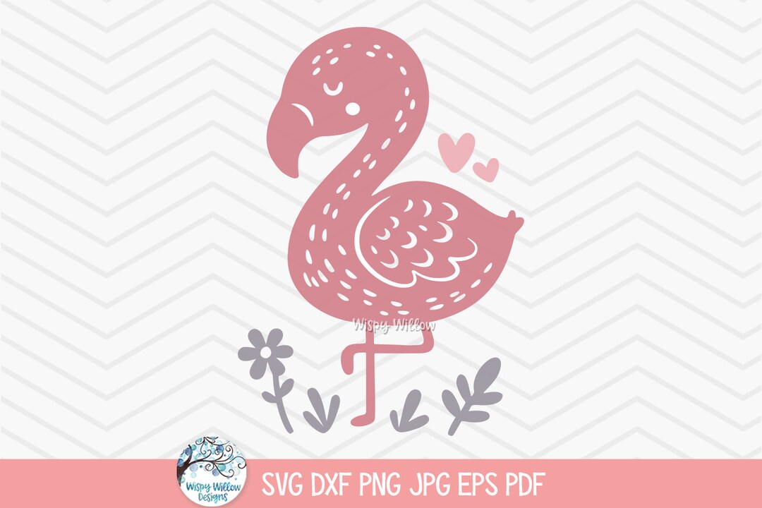 Flamingo SVG for Cricut, Tropical Bird Silhouette, Animal Clipart PNG ...