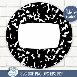 Teacher Sign SVG for Cricut, Composition Notebook Door Sign PNG, Back ...