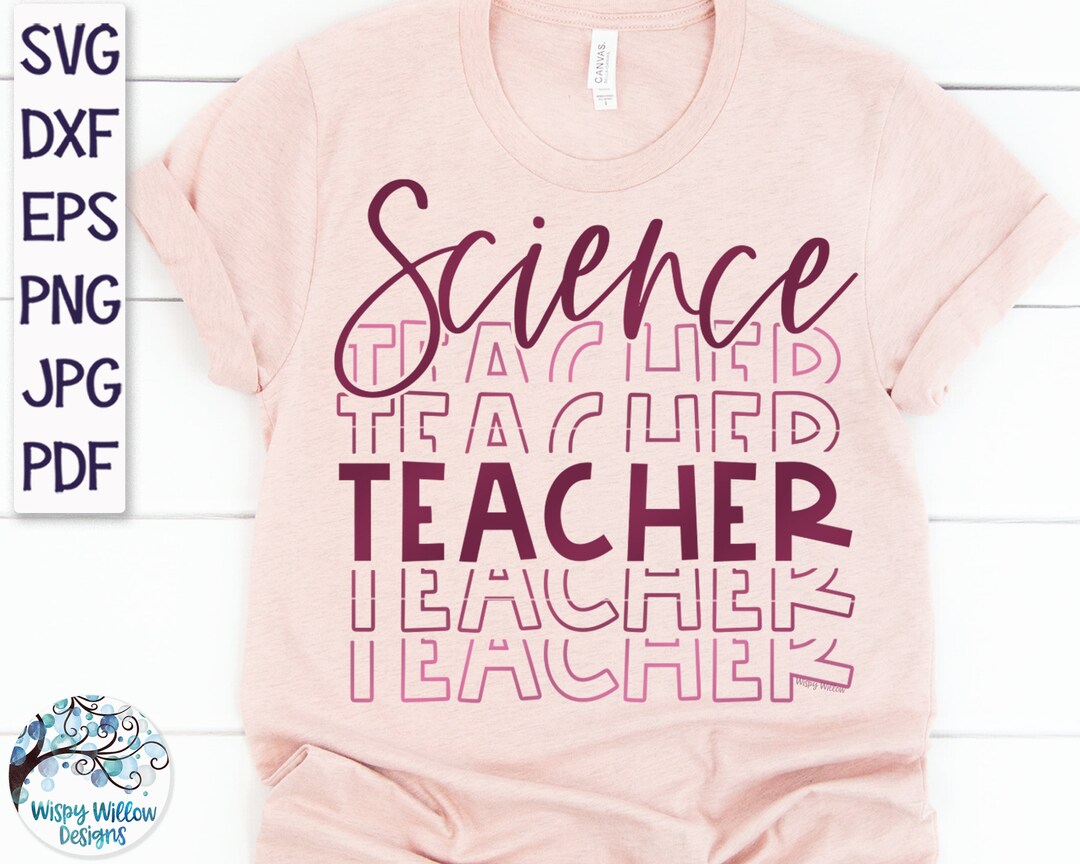 Science Teacher SVG for Cricut, Teacher Shirt Design PNG for ...