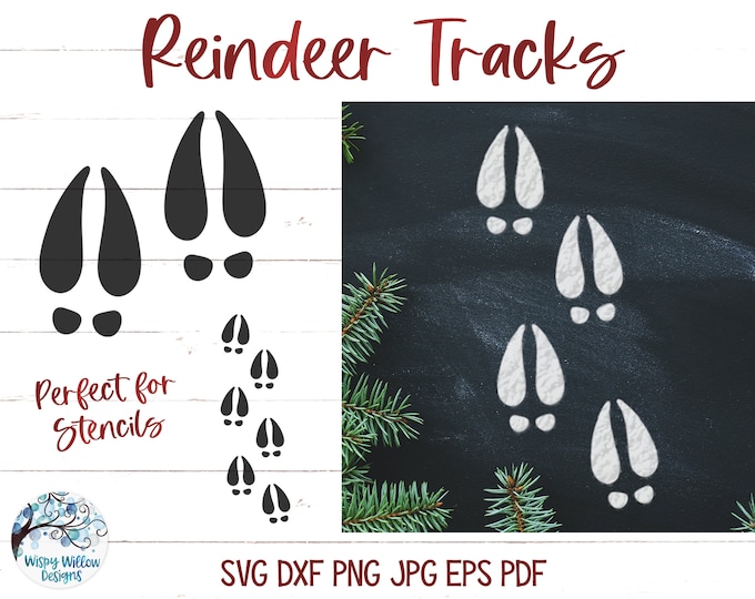 Deer Hoof Print + Deer SVG | Instant Digital Download | Deer Foot ...