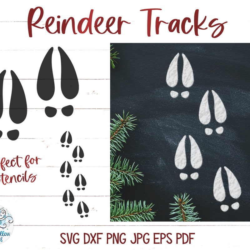 Deer Track Svg - Etsy
