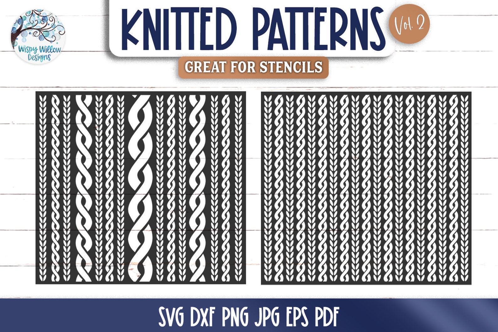 Knitted Pattern SVG Bundle, Knitting Texture Stencils for Cricut, Cable Stitch Knit Design ...