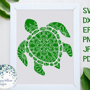 Nautical Mandala SVG Bundle, Mermaid, Whale, Turtle, Starfish, Octopus ...