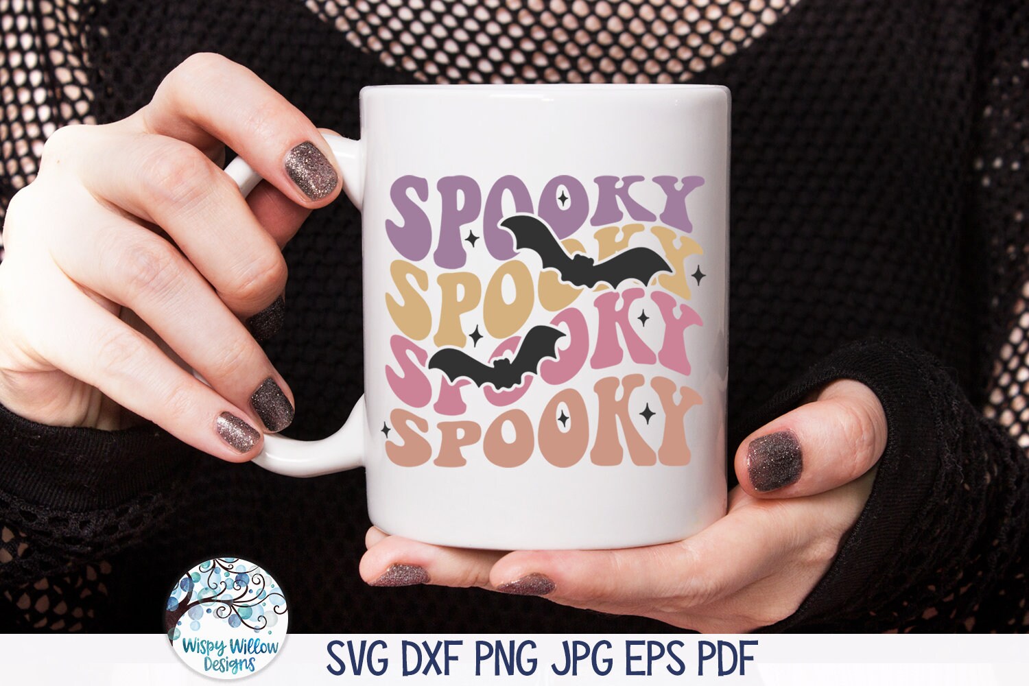 Spooky Retro Bats SVG for Cricut Pastel Halloween Saying - Etsy