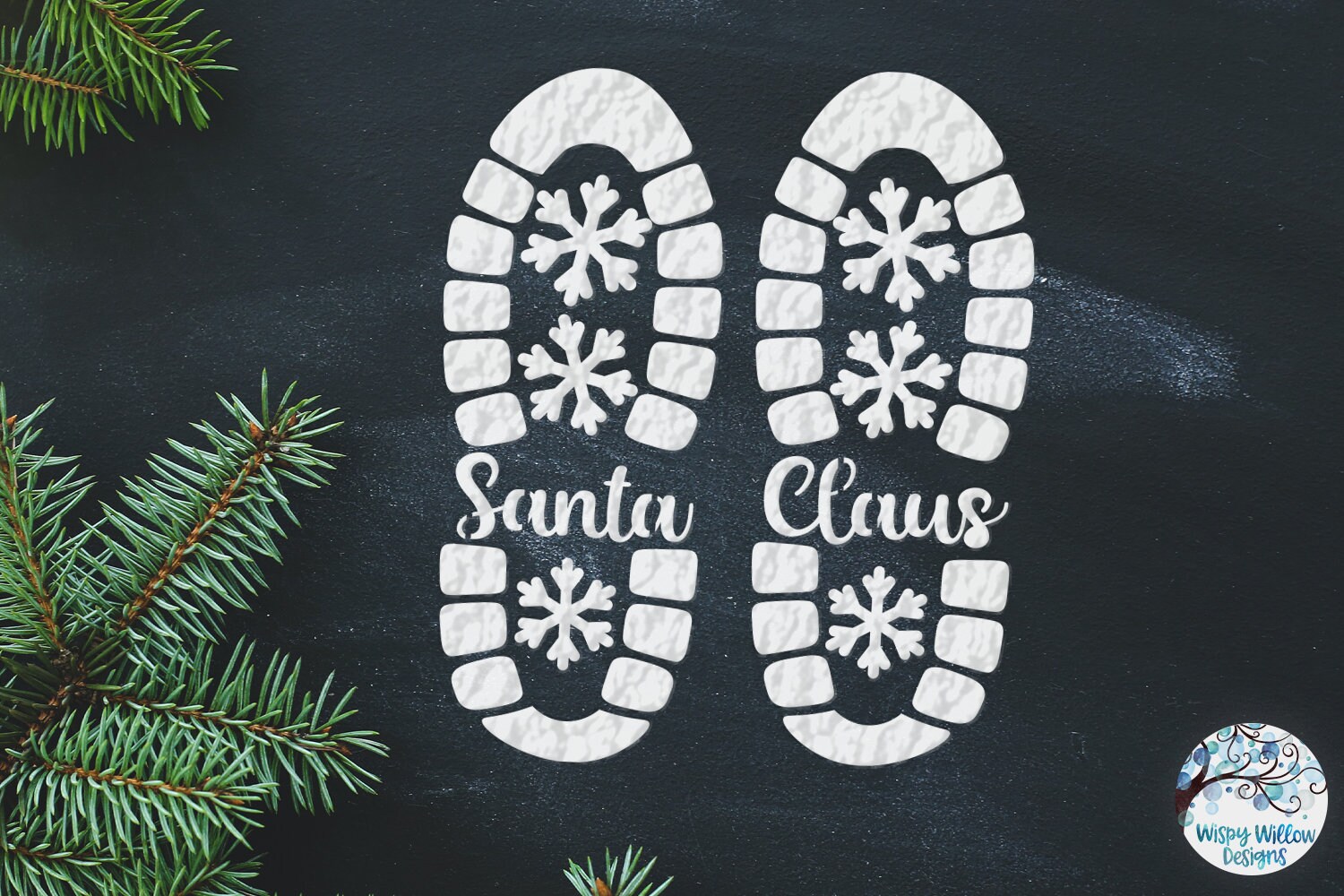 Santa Claus Boot Print Stencils SVG, Santa Claus Boot, SVG, DXF, Santa ...