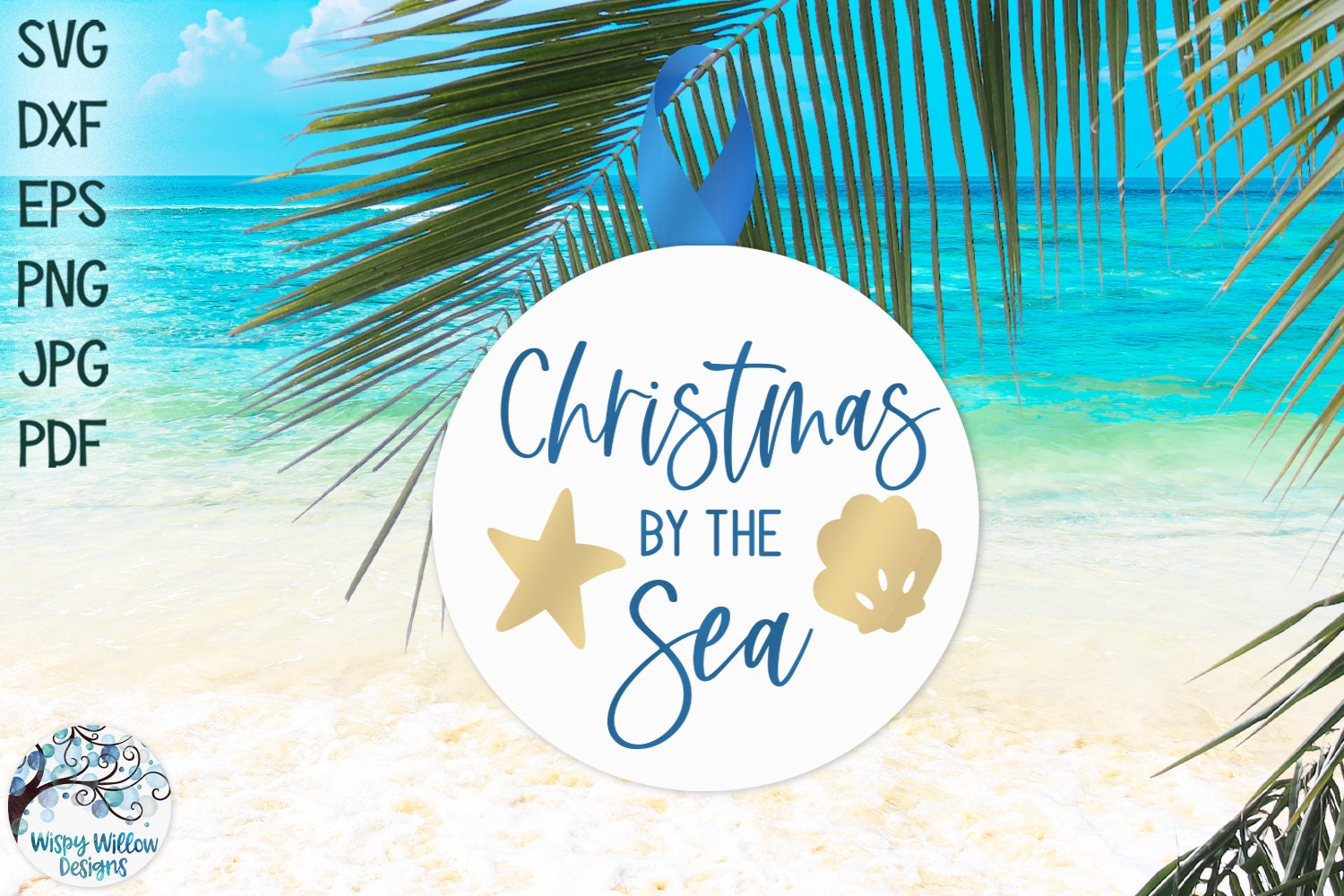 Beach Christmas Ornament SVG Bundle, Tropical Christmas Svg, Beach ...