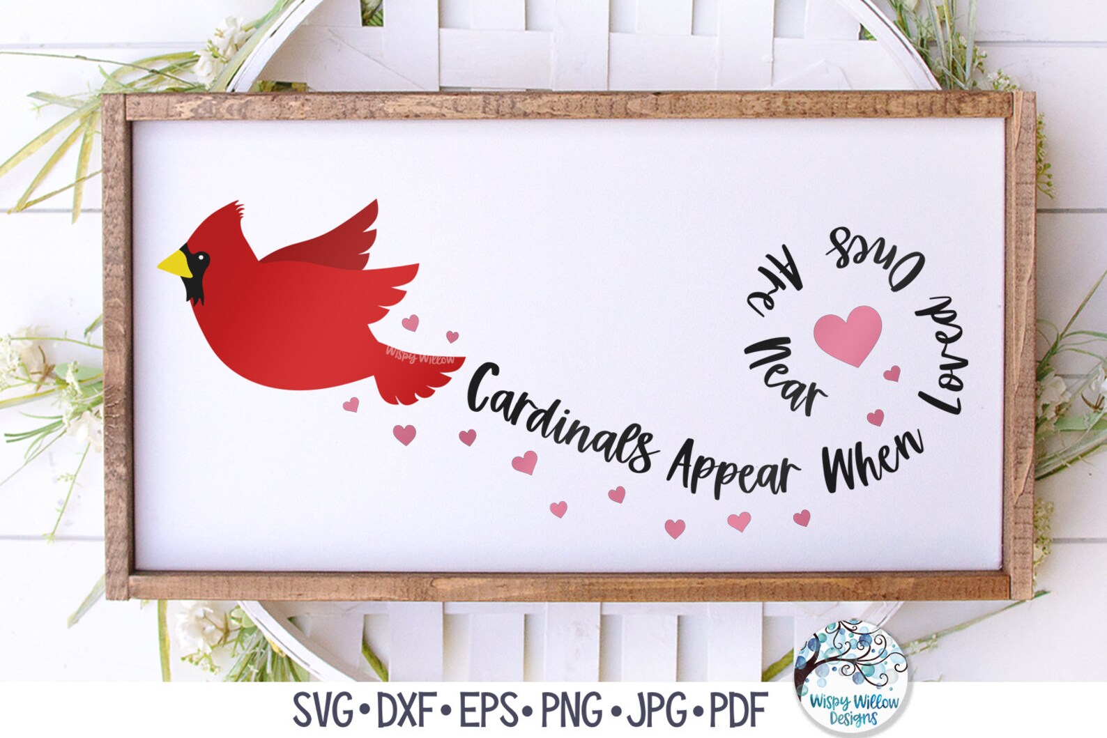 Cardinals Appear When Loved Ones Are Near SVG Cardinal Bird - Etsy