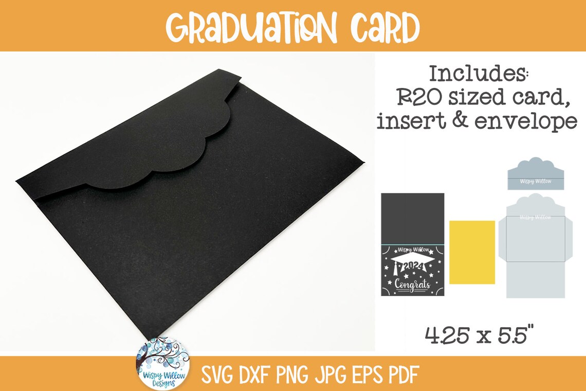 2025 Graduation Card SVG for Cricut, Papercut R20 Card and Envelope ...
