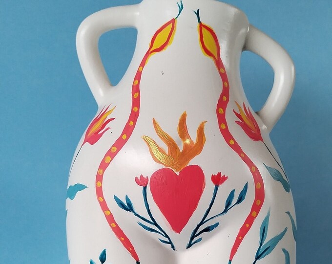 Unique Planter, Female Body Vase Decorated and Painted by Hand - Etsy