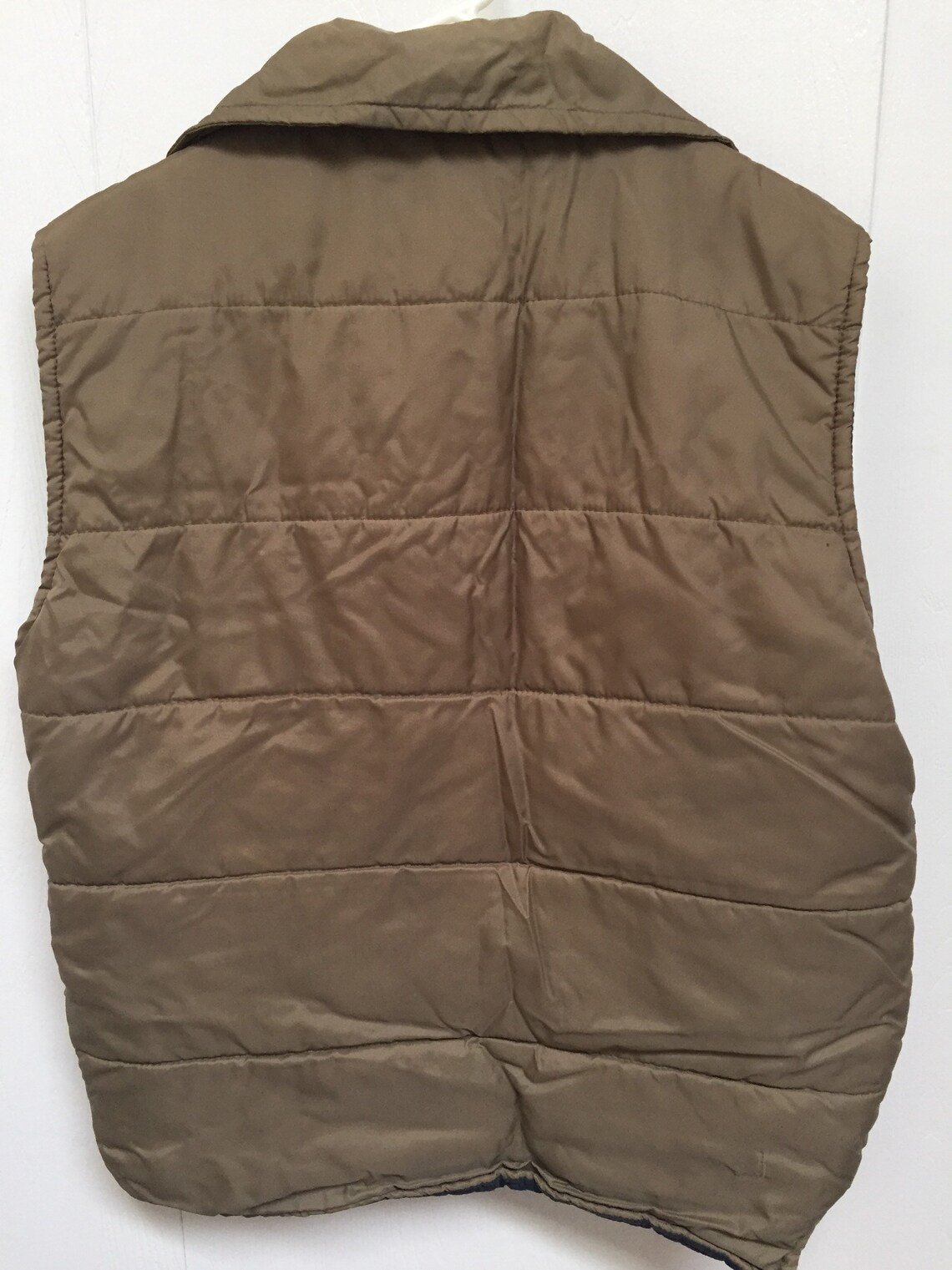Totally '80s Tan Down Vest Envoy - Etsy