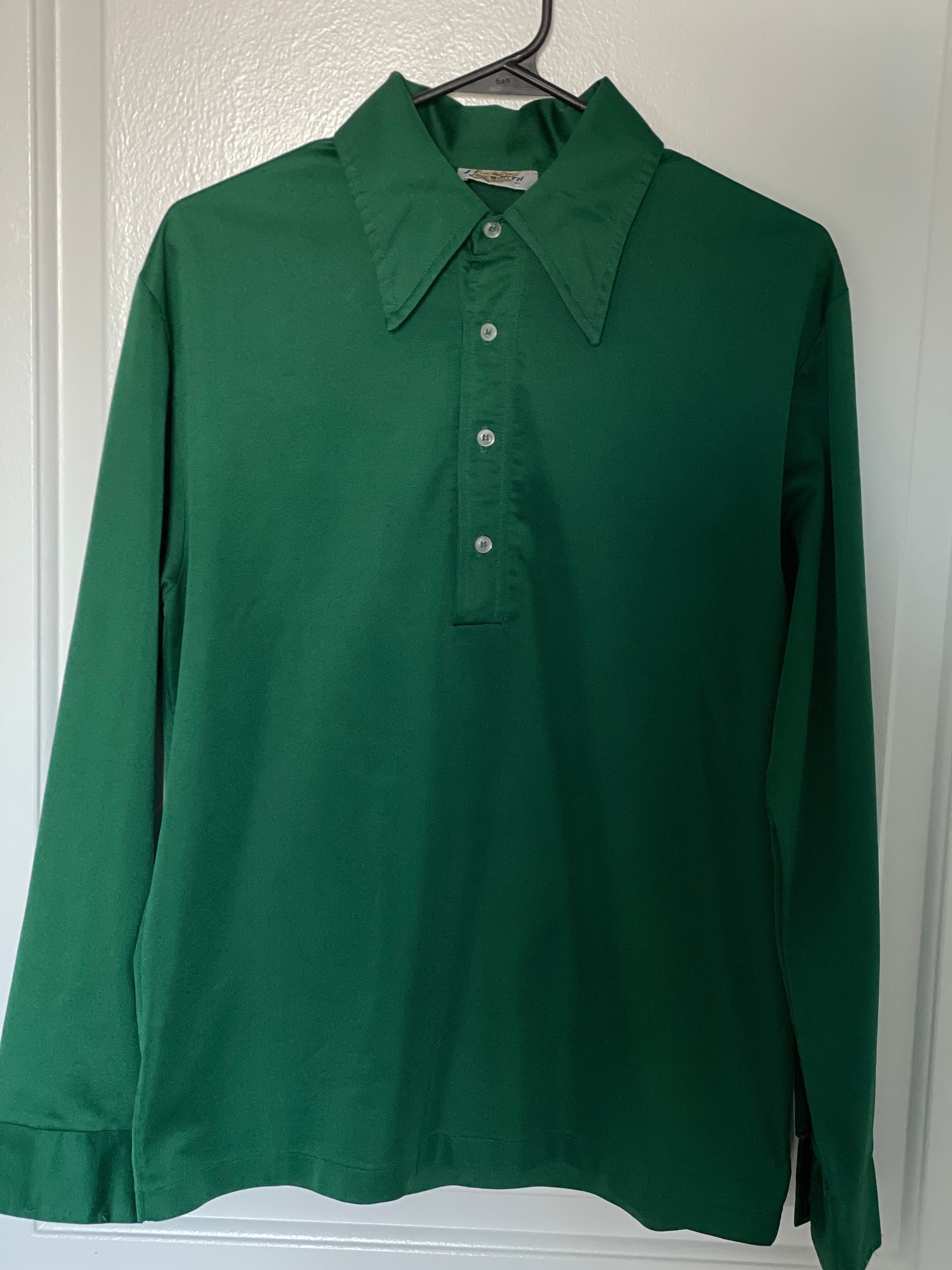 70s Emerald Green Gold Polo by Edgeworth - Etsy