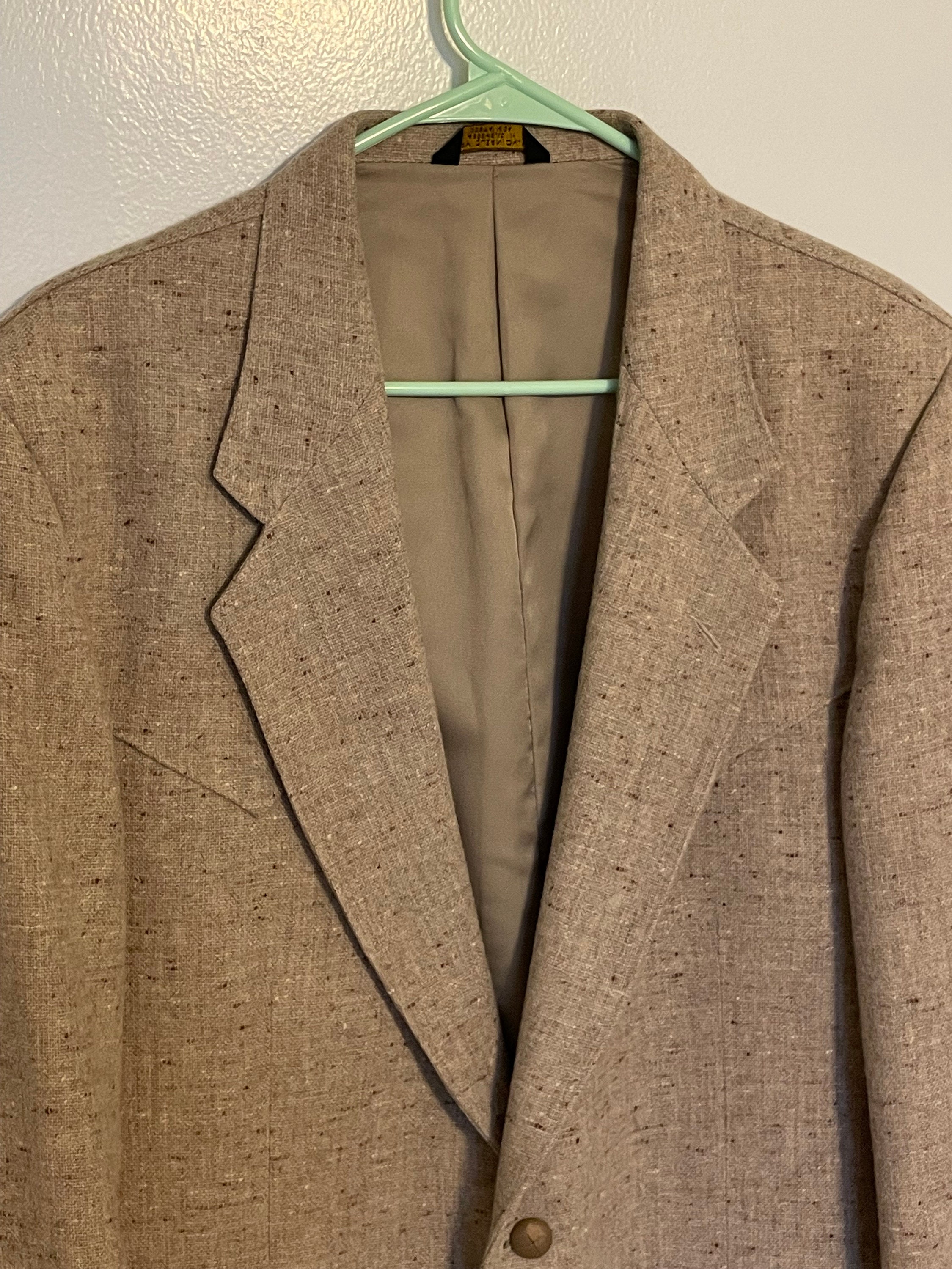70s Sand Color Western Sport Coat - Etsy