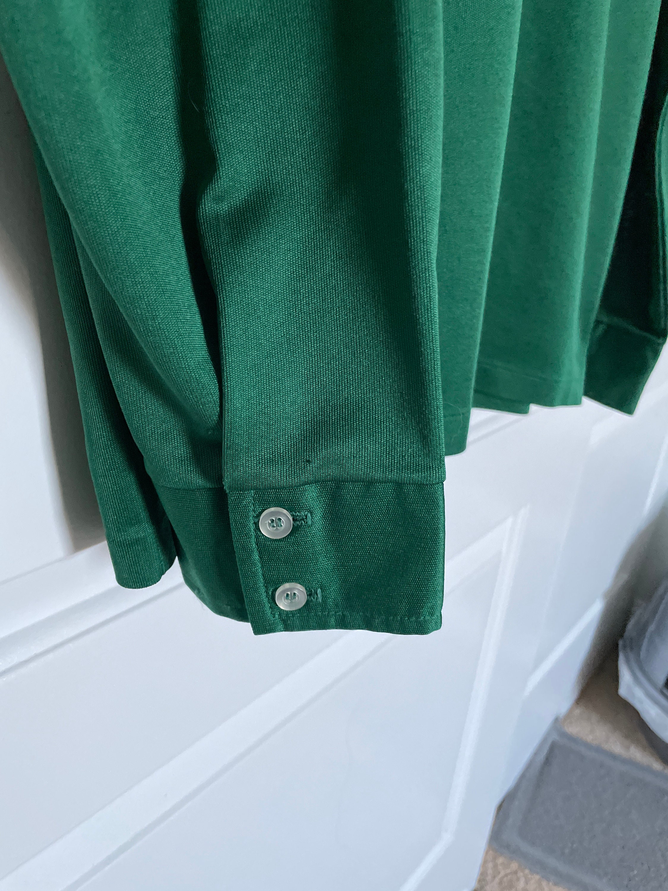 70s Emerald Green Gold Polo by Edgeworth - Etsy