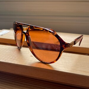 Teardrop Aviator Sunglasses - Tortoise Shell Frames and Copper Lenses ...