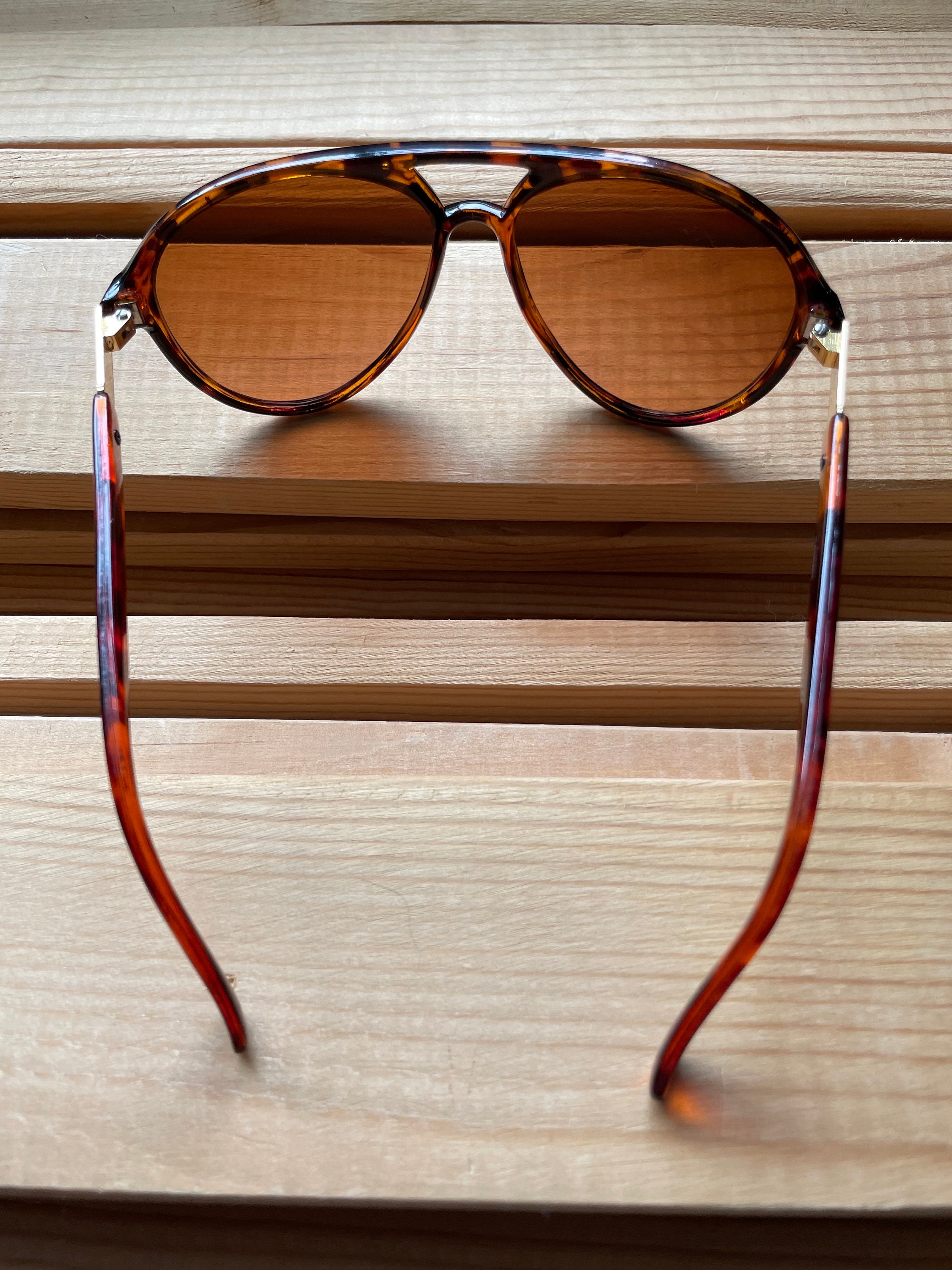 Teardrop Aviator Sunglasses - Tortoise Shell Frames and Copper Lenses ...