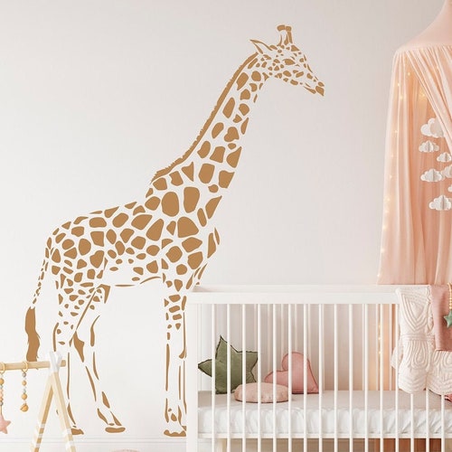 Giraffe Wall Decal Giraffe Wall Art Animal Wall Decor Animals - Etsy