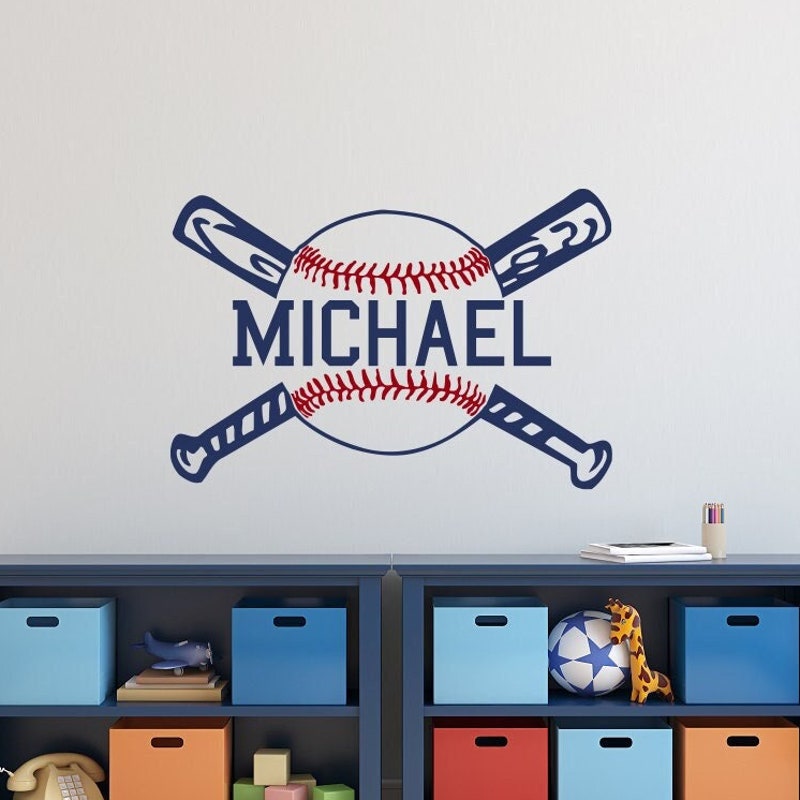 Baseball Wall Decal - Etsy