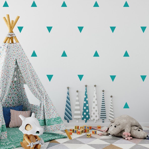 Triangle Wall Decals - Etsy