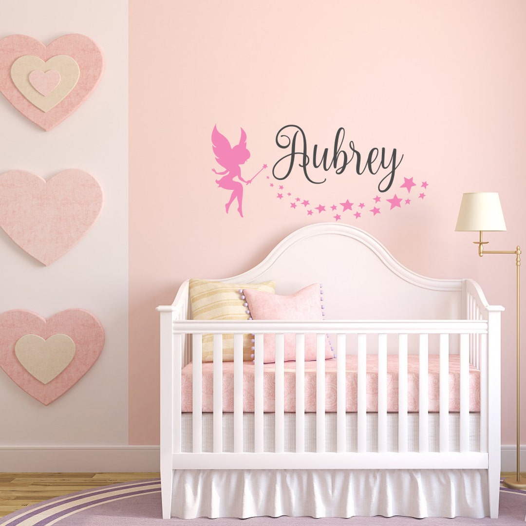 Personalized Tinkerbell Name Wall Decal - Girls Nursery Decor WW28 - Etsy