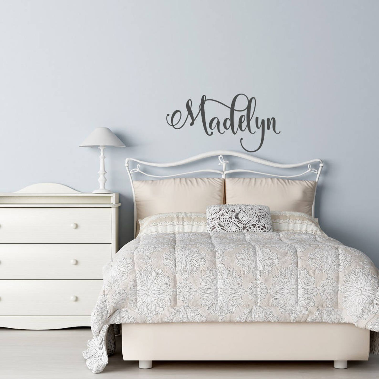 Baby Girl Nursery Wall Decal Gold Decal for Girls Room Decor | Etsy