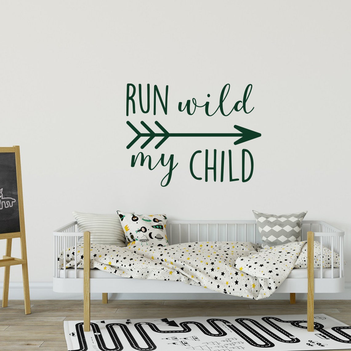 Run Wild My Child Wall Decal: Adventure Nursery Decor WW135 - Etsy