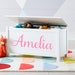 Kids Name Wall Decal, Sticker for Toy Box, Personalized Toy Box Decal ...