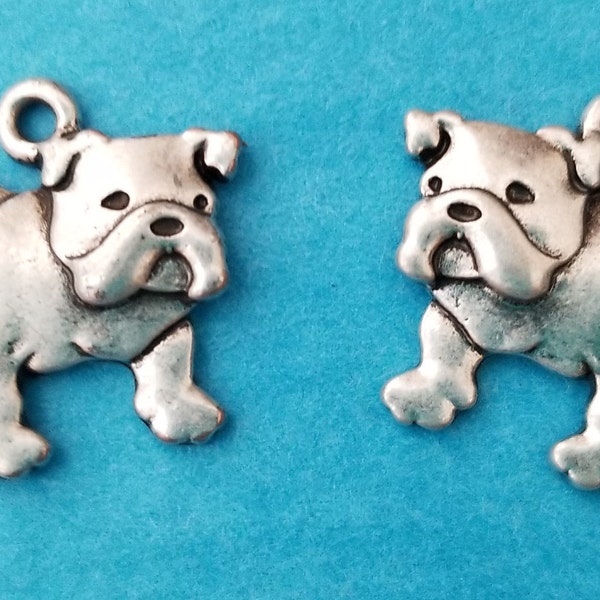 Bulldog Charms - Etsy